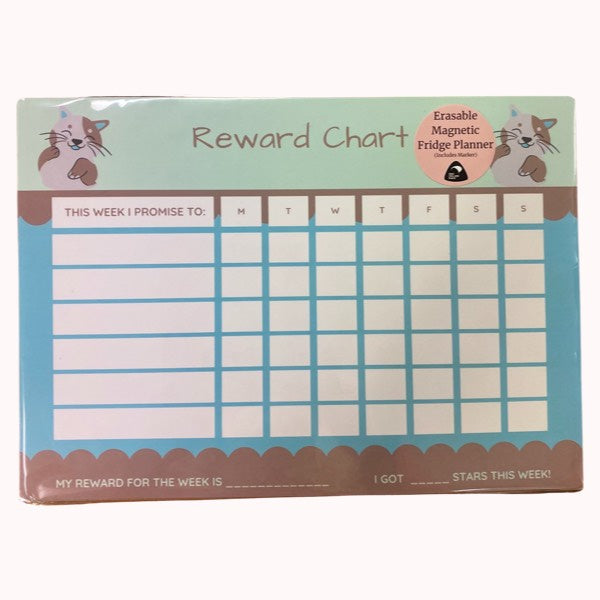 Magnetic Reward Chart-Cat Green