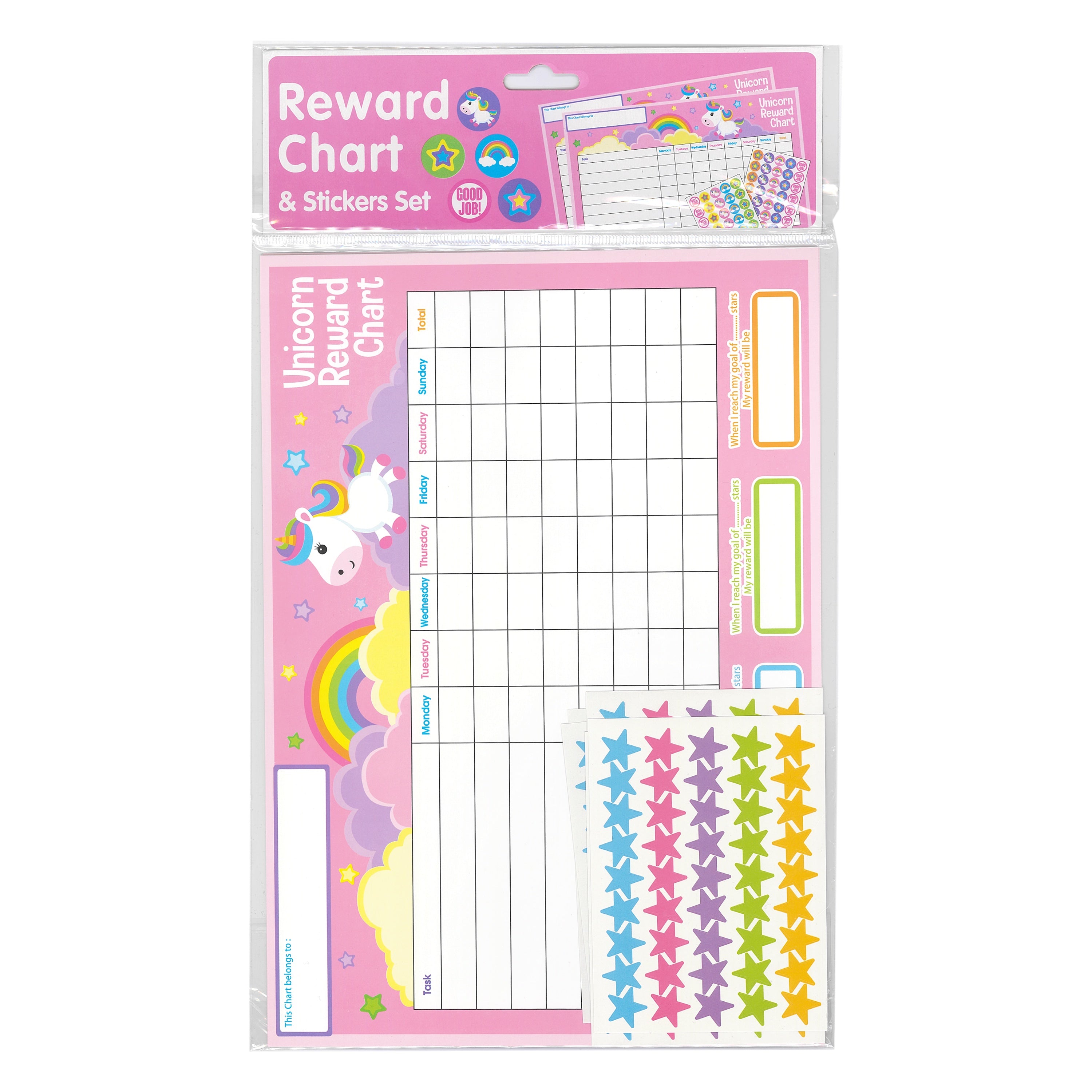 Reward Chart Unicorns 29.6x21cm