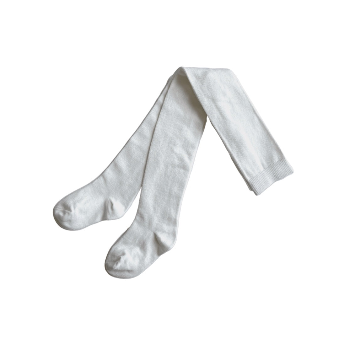 Burrow & Be White (Cream) Footed Tights