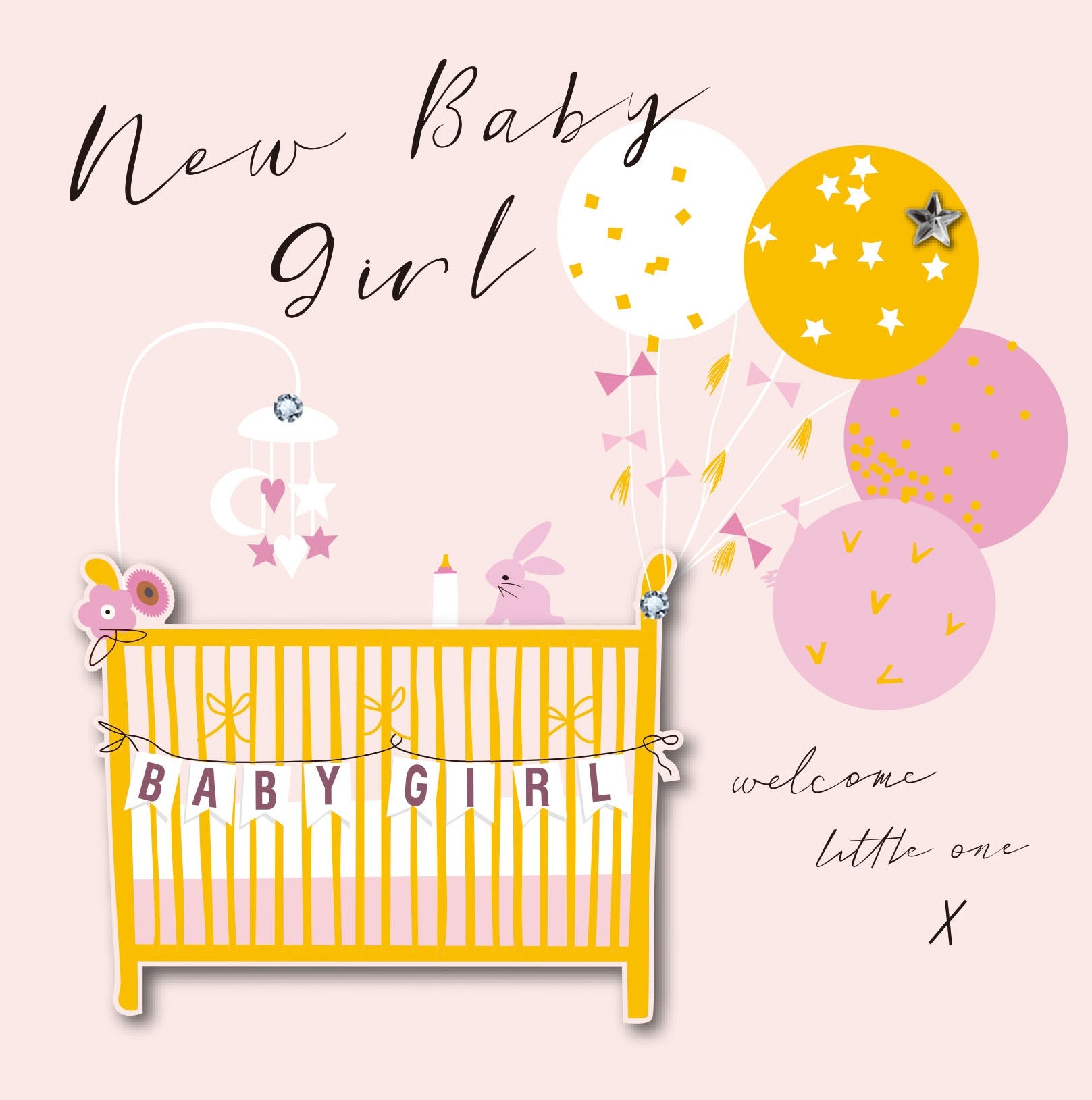 bijou| New Baby Girl Card