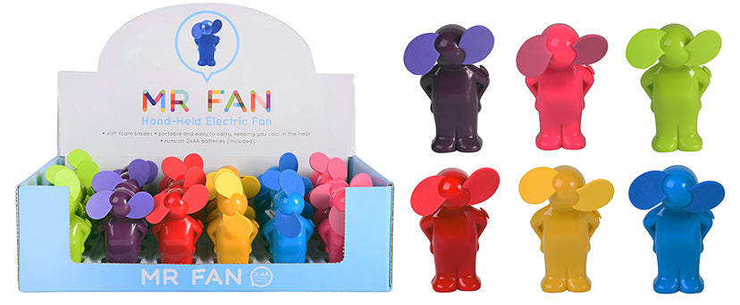 Mr Fan Personal Hand Fan - Assorted Colours