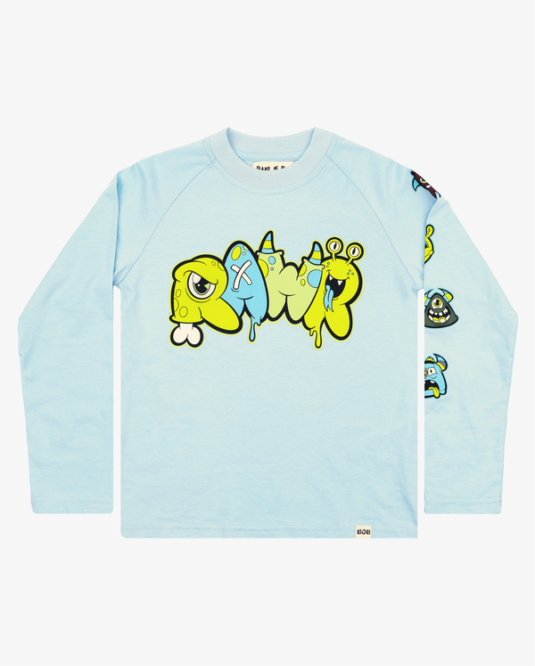 BAND OF BOYS | Light Blue Rawr LS Tee