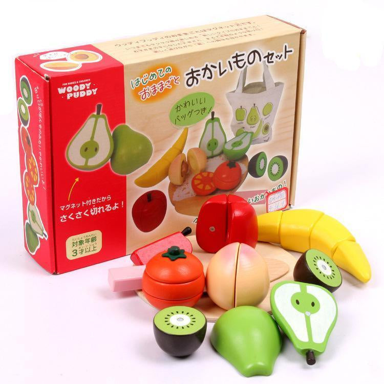 Woody Puddy | Fruit and Vegetables Magnetic Wooden Toys Set