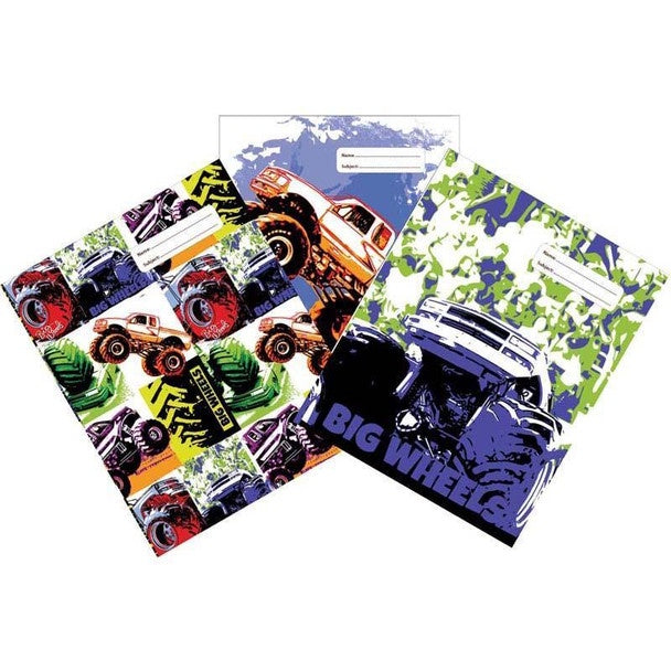 Spencil | Big Wheels II Book Cover 1B5 Pack 3 Assorted