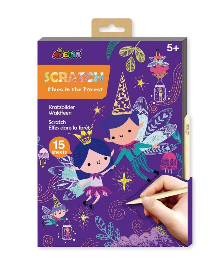 Avenir | A5 Scratch Book - Elves in the Garden