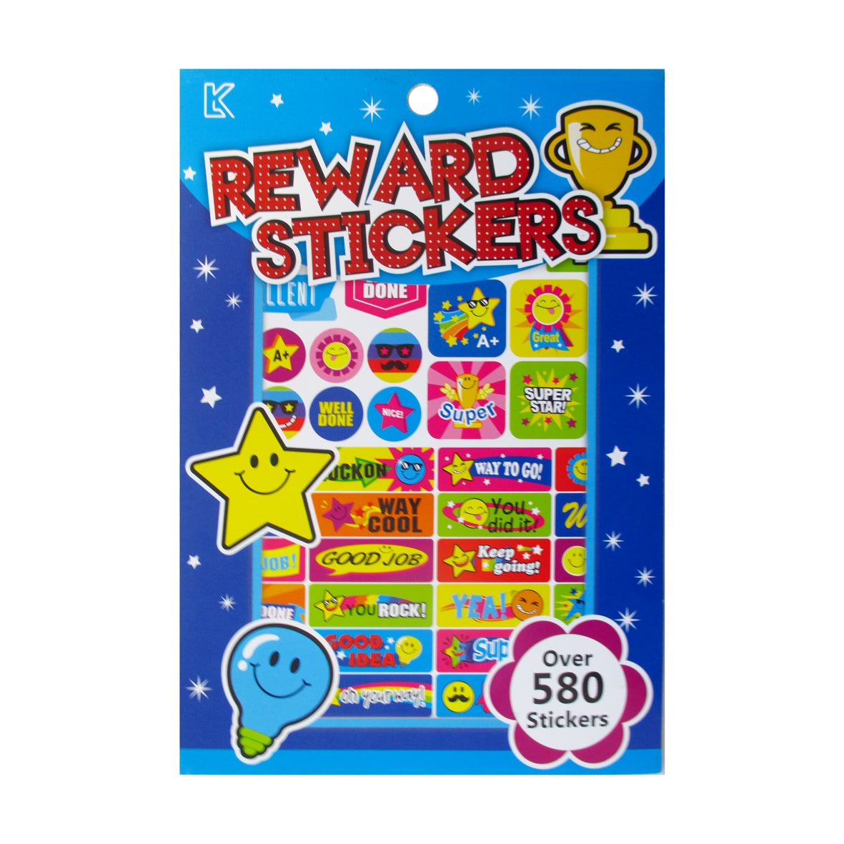 Reward Sticker Pad Stars - Blue pad