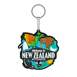 Moana Road| Silicone Keyring - New Zealand